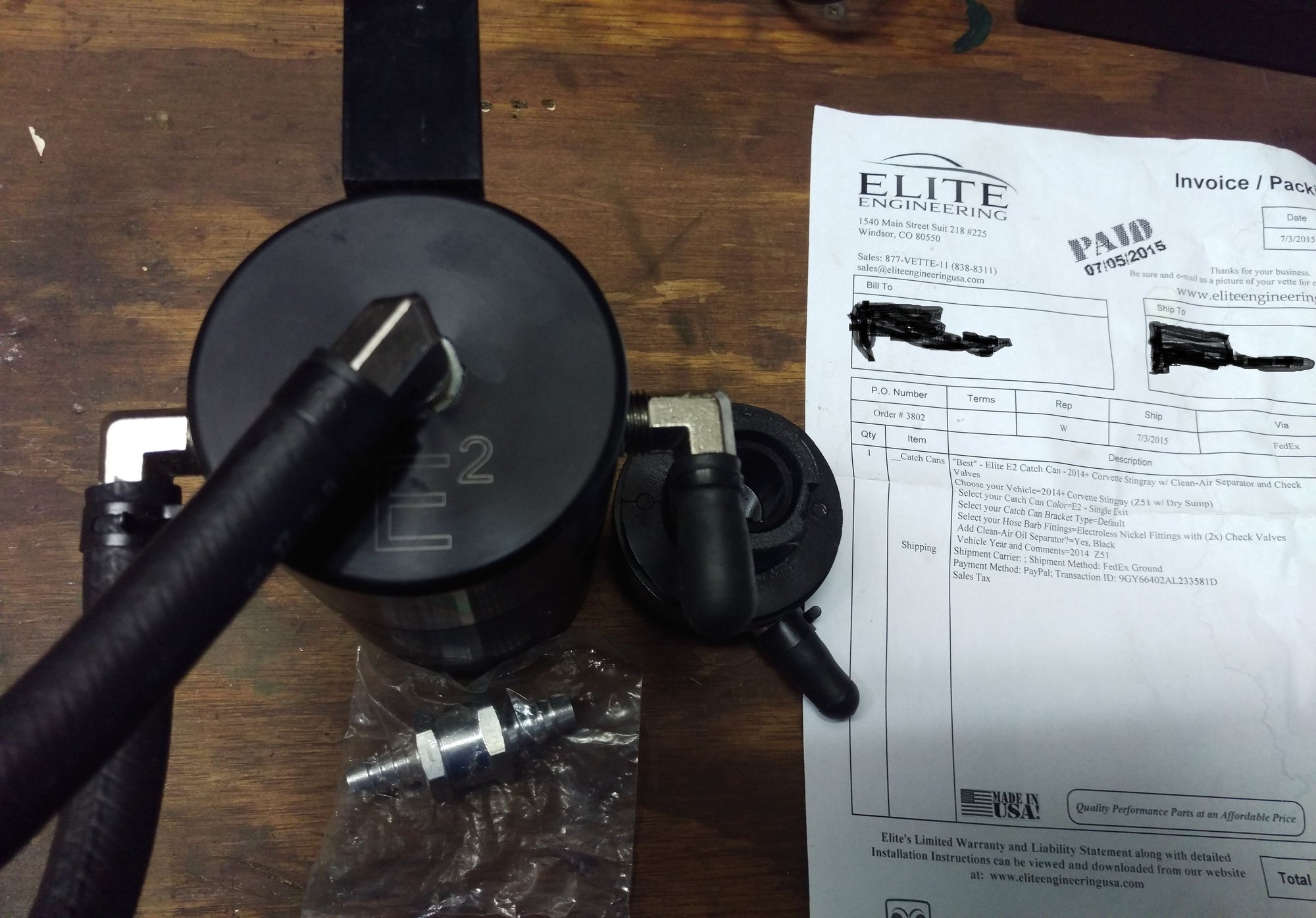 FS: Elite Engineering "Best" E2 Catch Can - Z51 - CorvetteForum ...