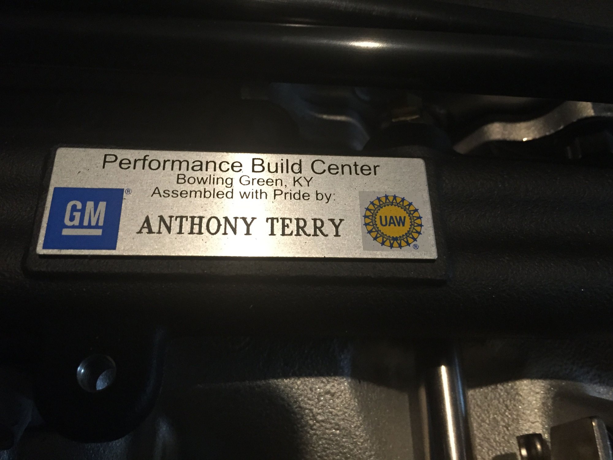 Does the Z06 have an engine build plate? - Page 2 - CorvetteForum ...