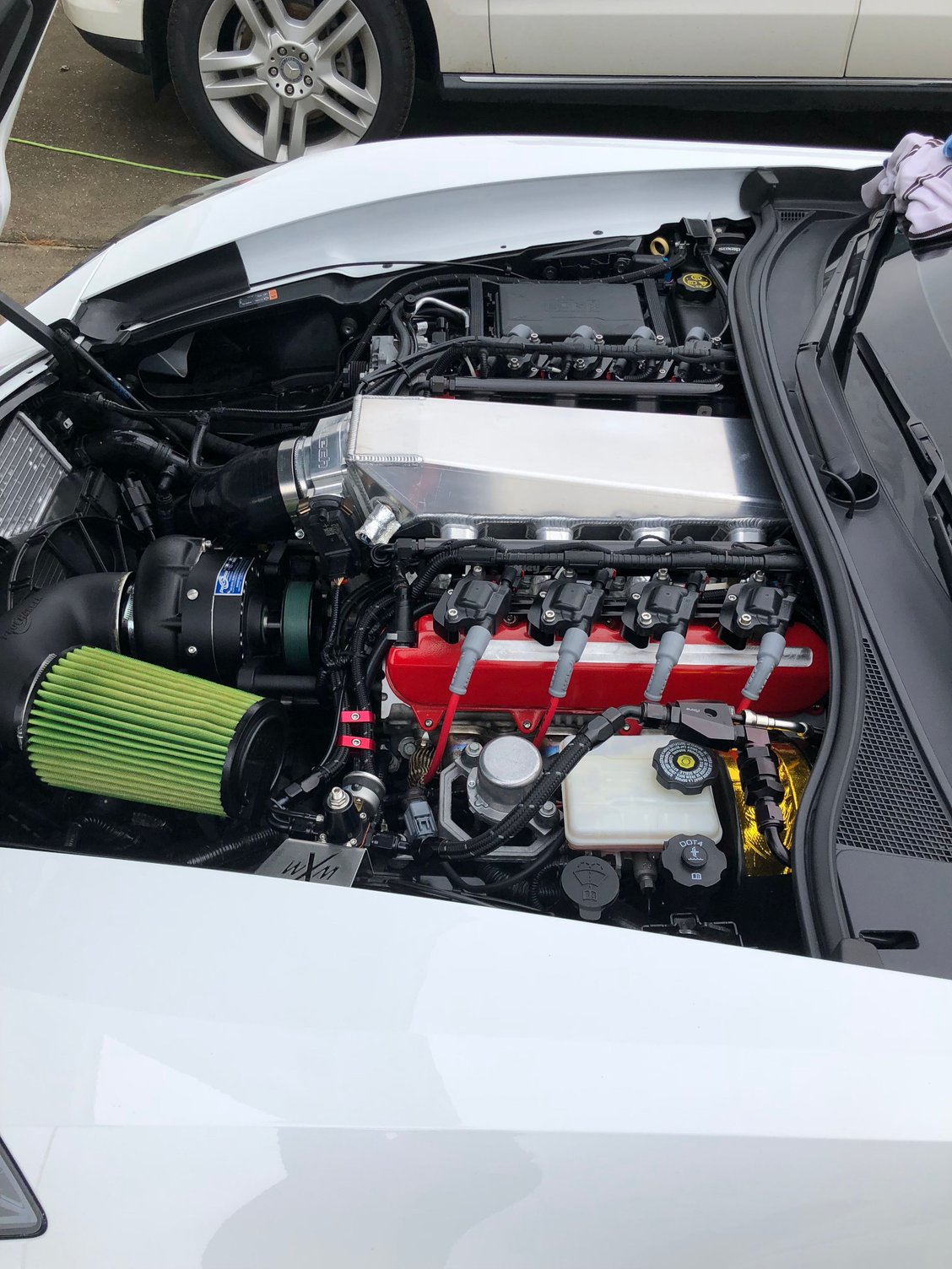 Some pics of my new Katech coil relocation + powder coated red valve ...