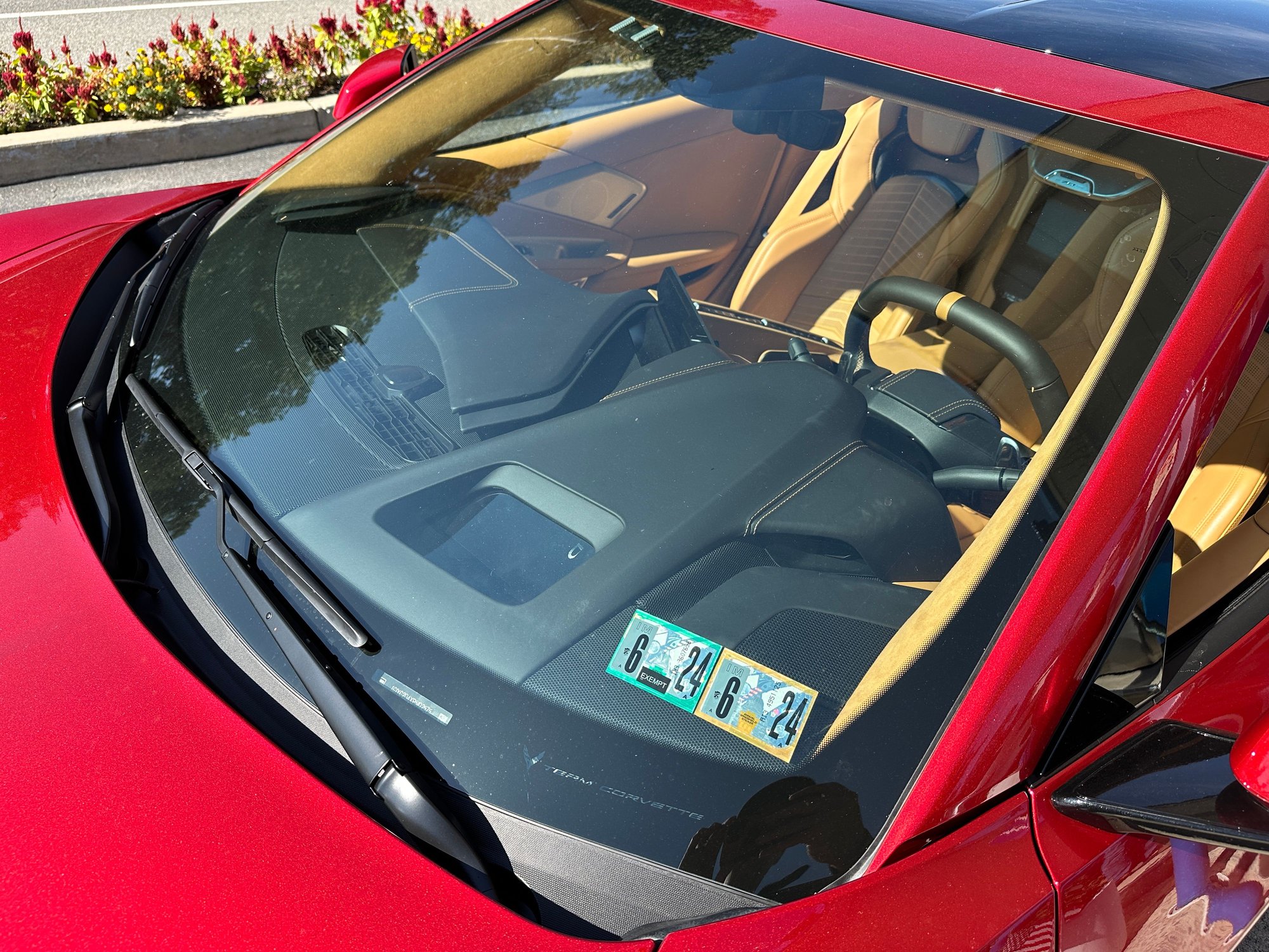 Colored dashboard trim stickers / strips (to prevent dash reflection in ...