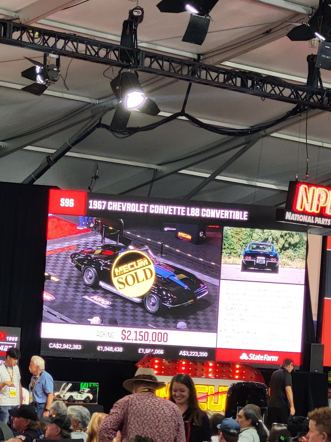 '67 L88 at Mecum. - CorvetteForum - Chevrolet Corvette Forum Discussion