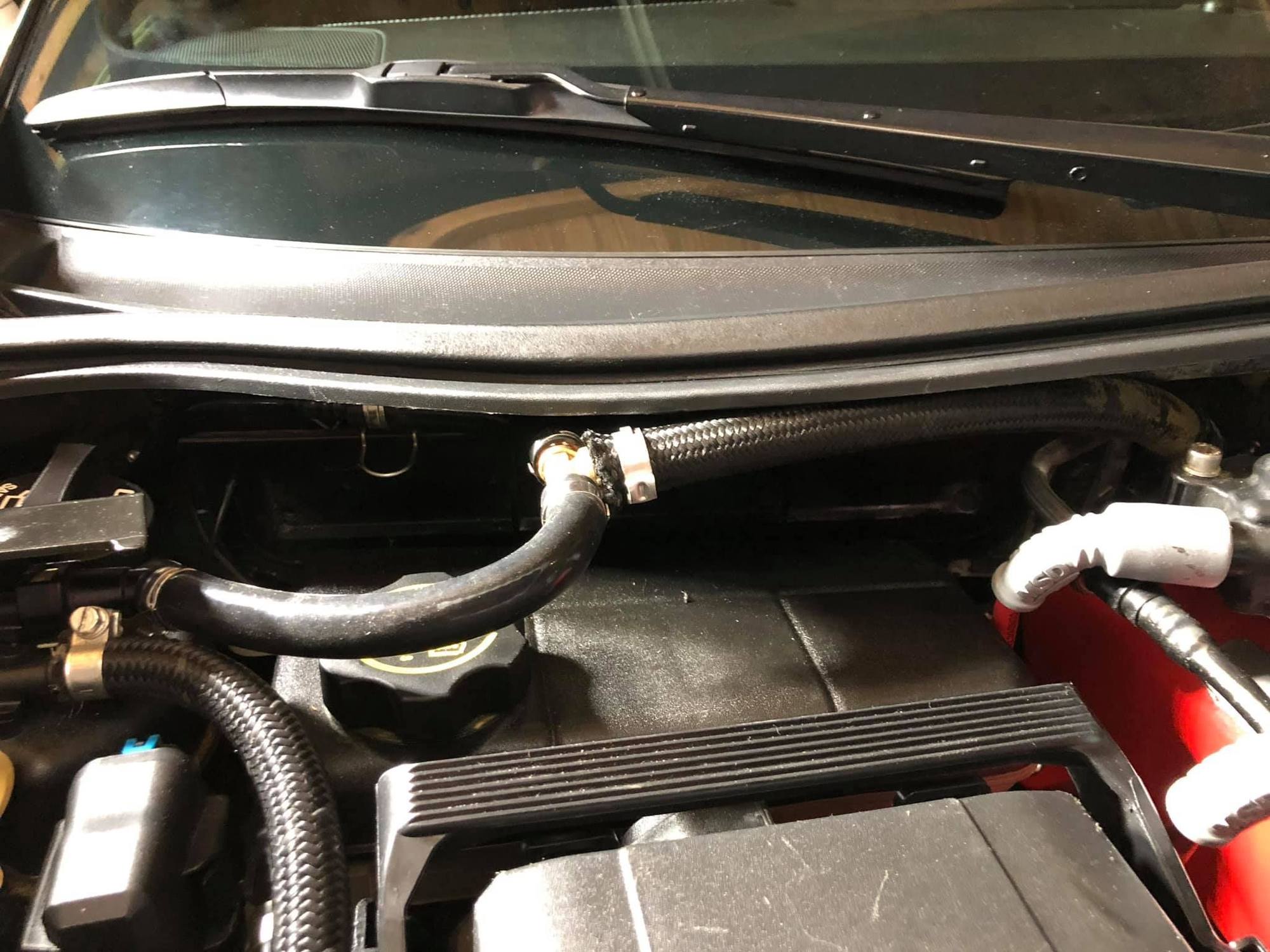 Some pics of my new Katech coil relocation + powder coated red valve ...