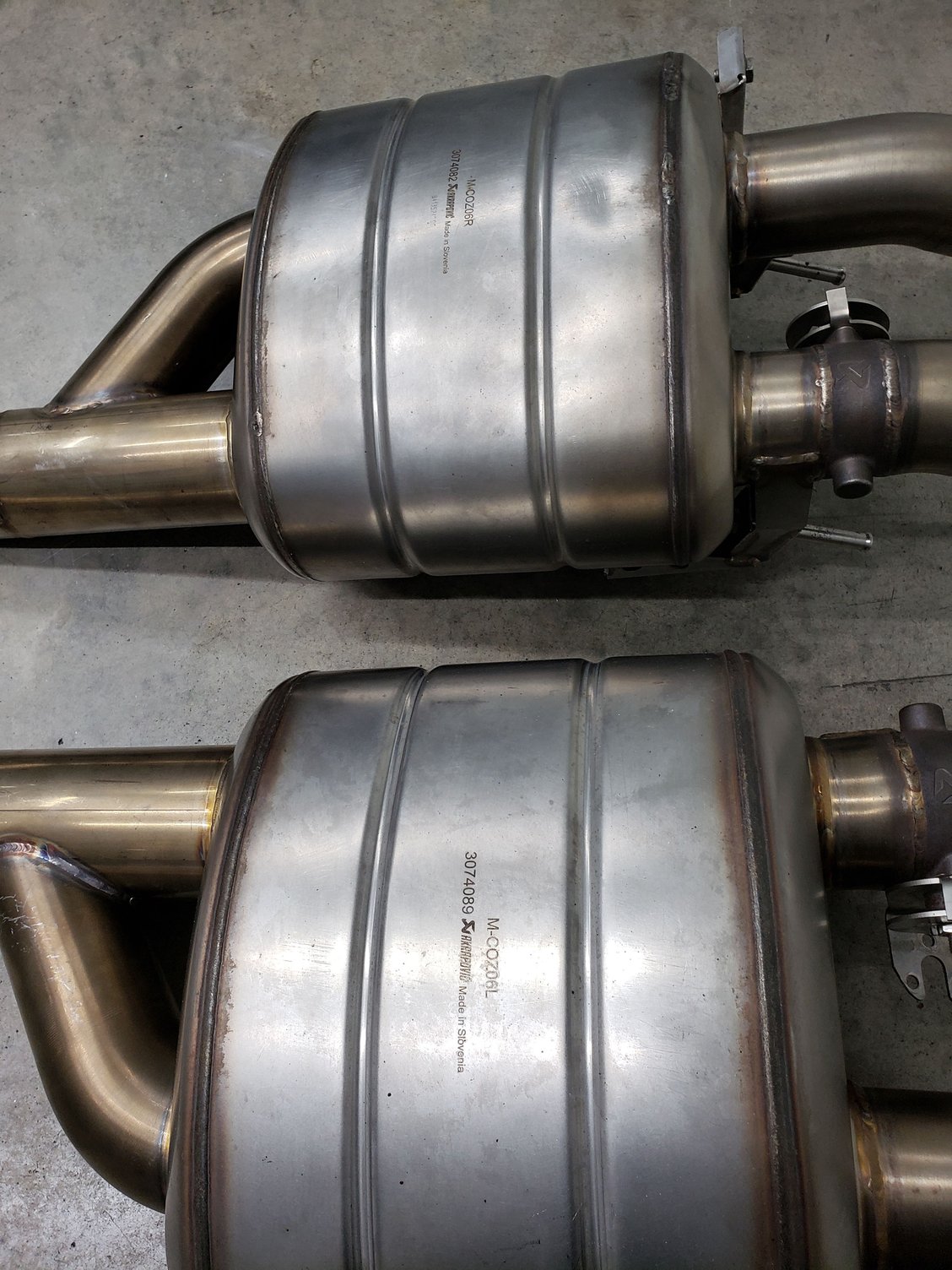 FS (For Sale) Used C6 ZR1 and Z06 Akrapovic SS Slip-On Exhaust ...