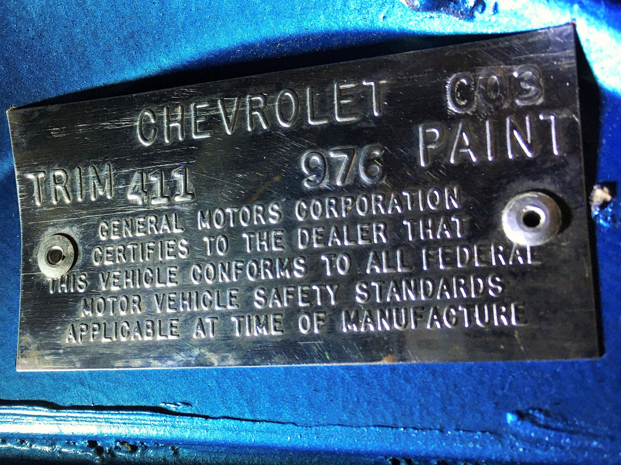 69 trim tag, and vin number question - CorvetteForum - Chevrolet ...