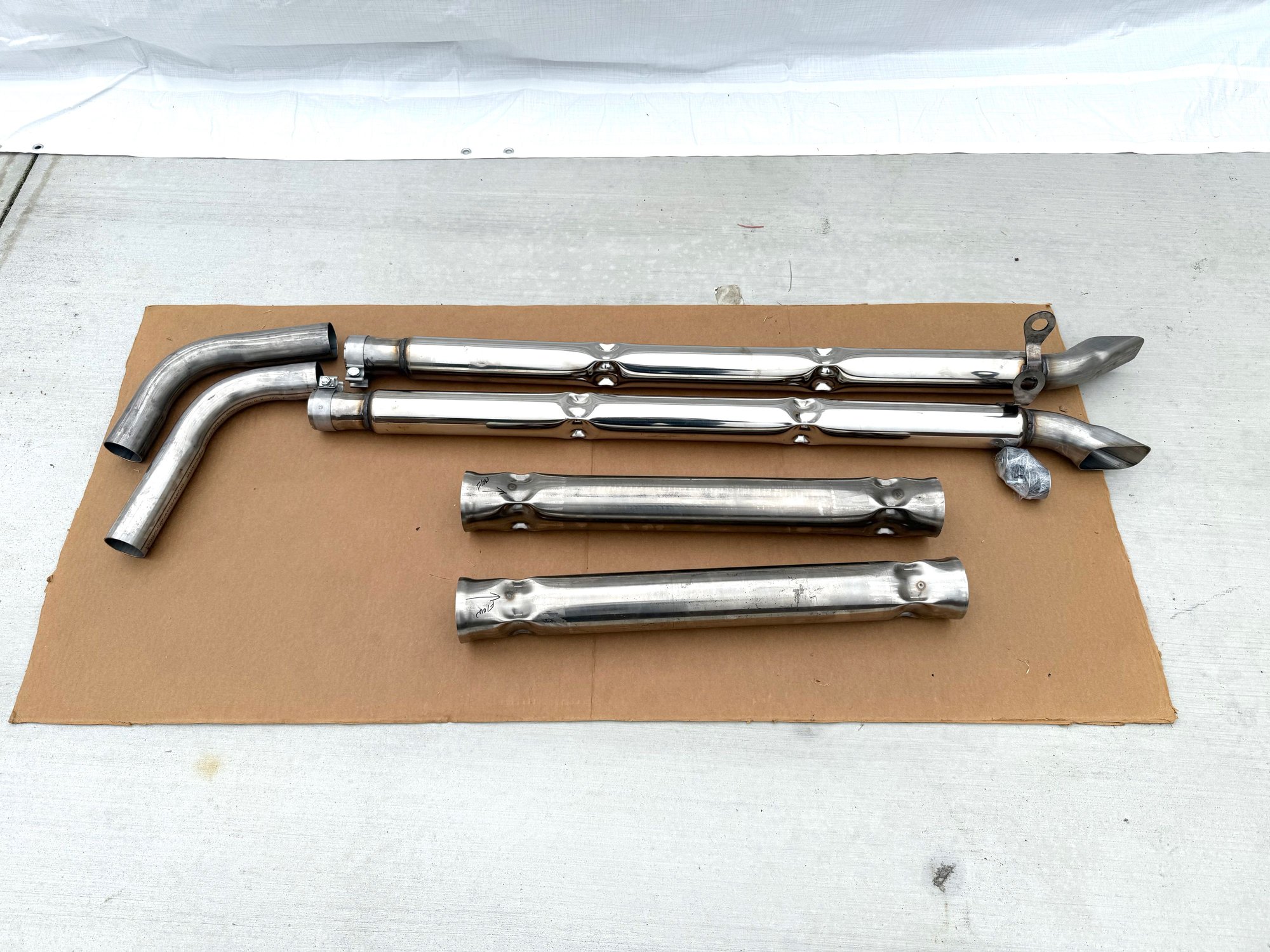 Two Styles of Stainless Steel Sidepipe Mufflers - CorvetteForum ...