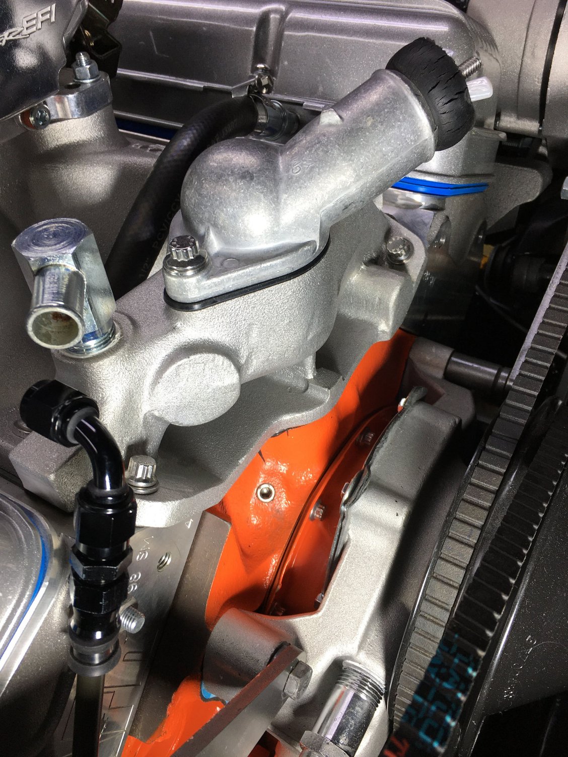 C2 Upper heater hose routing with A/C and proximity to fuel line ...