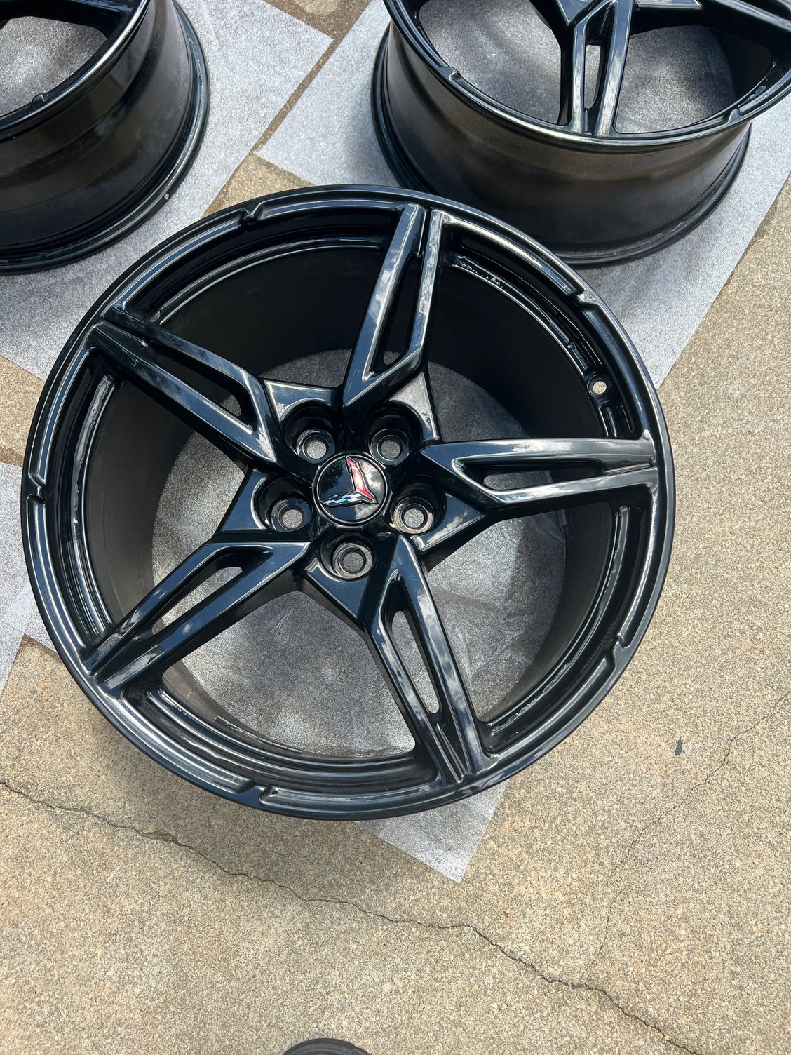 FS (For Sale) Stock Z51 Black Powder Coated Rims - CorvetteForum ...