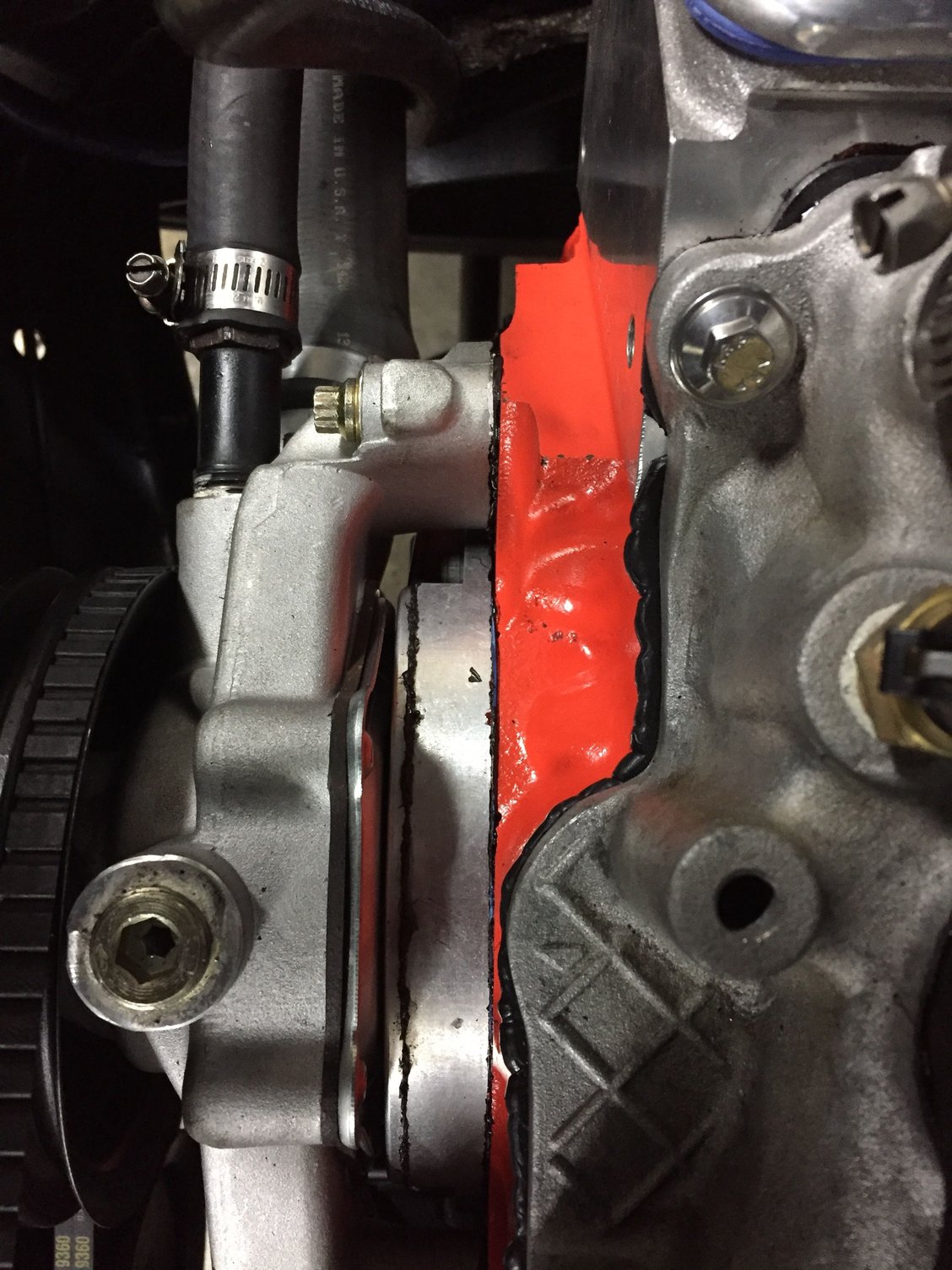 roller cam, cam button, timing cover, water pump, harmonic ...