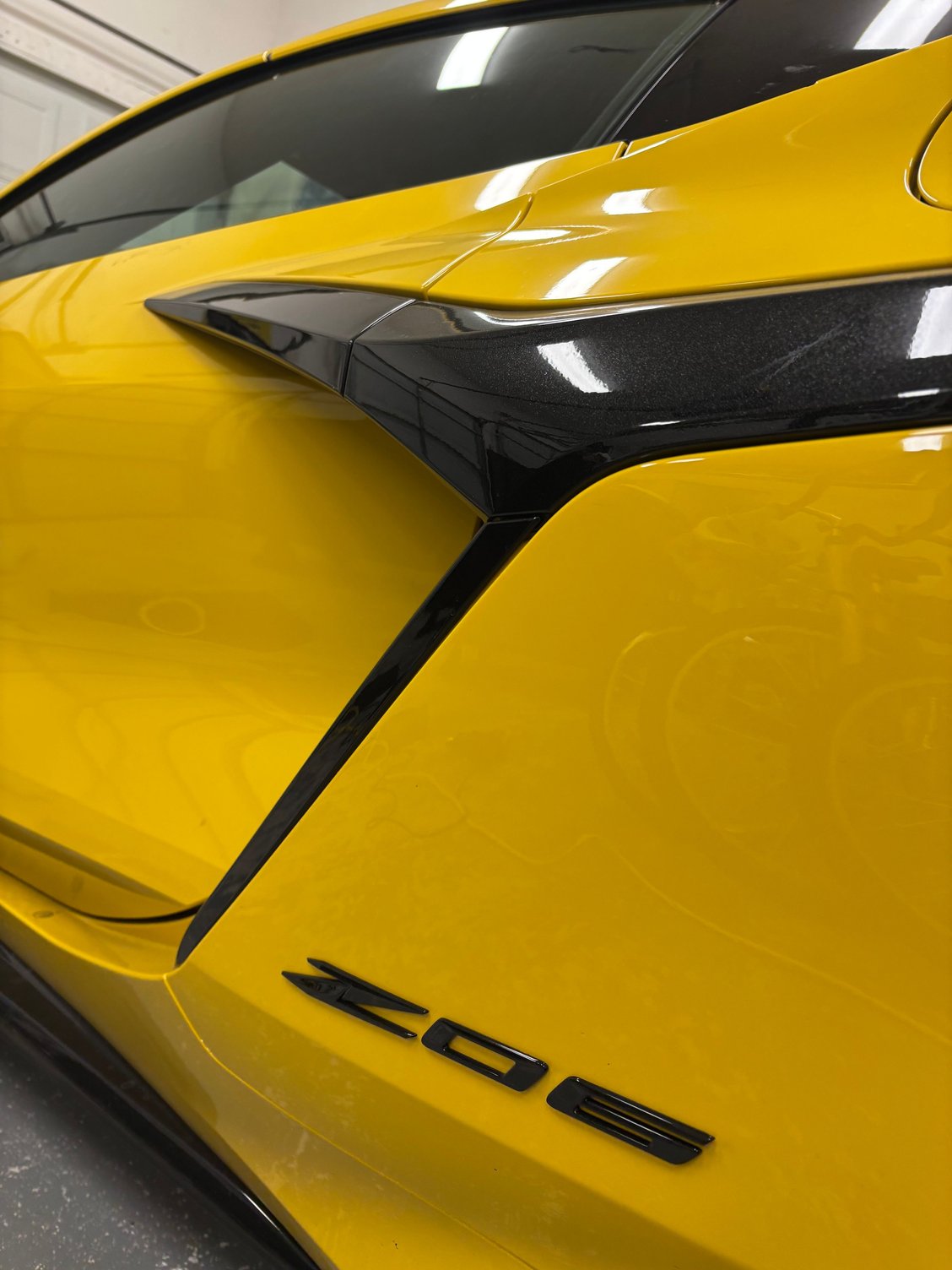 Anyone notice they subtly changed the door blade on ZR1 ...