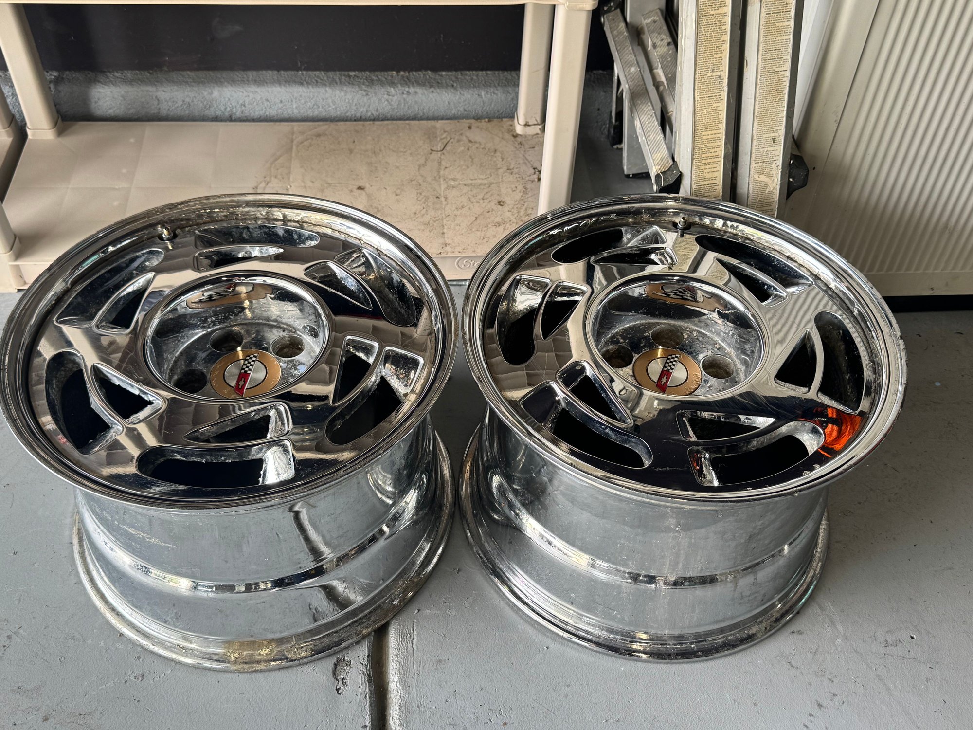 FS (For Sale) FS: 1990 ZR1 Salad Shooter Wheels 17x11” Chrome Deep Lug ...