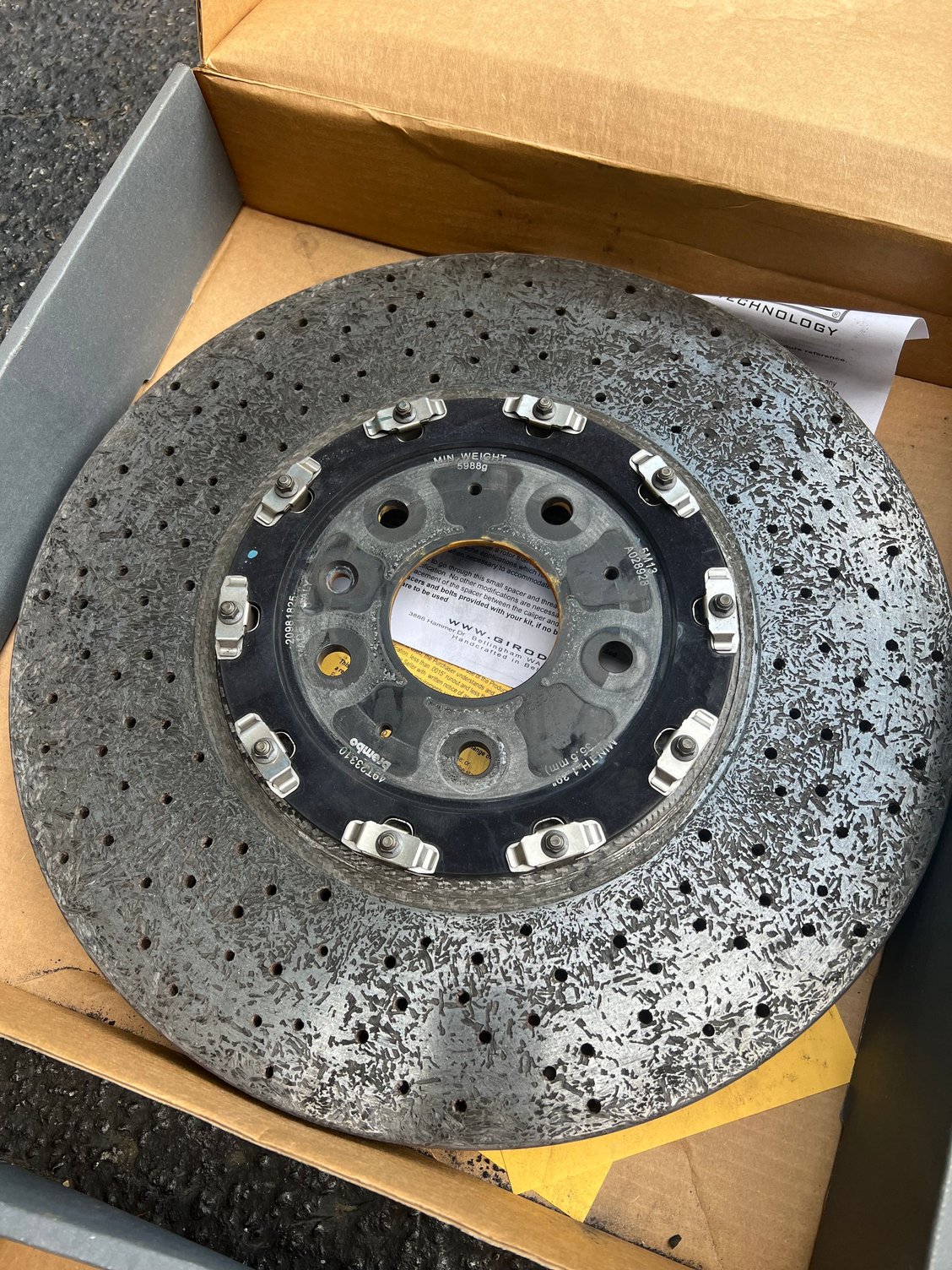 FS (For Sale) 2015-2019 Corvette C7 Z06 Z07 Carbon Ceramic Brake Rotor ...