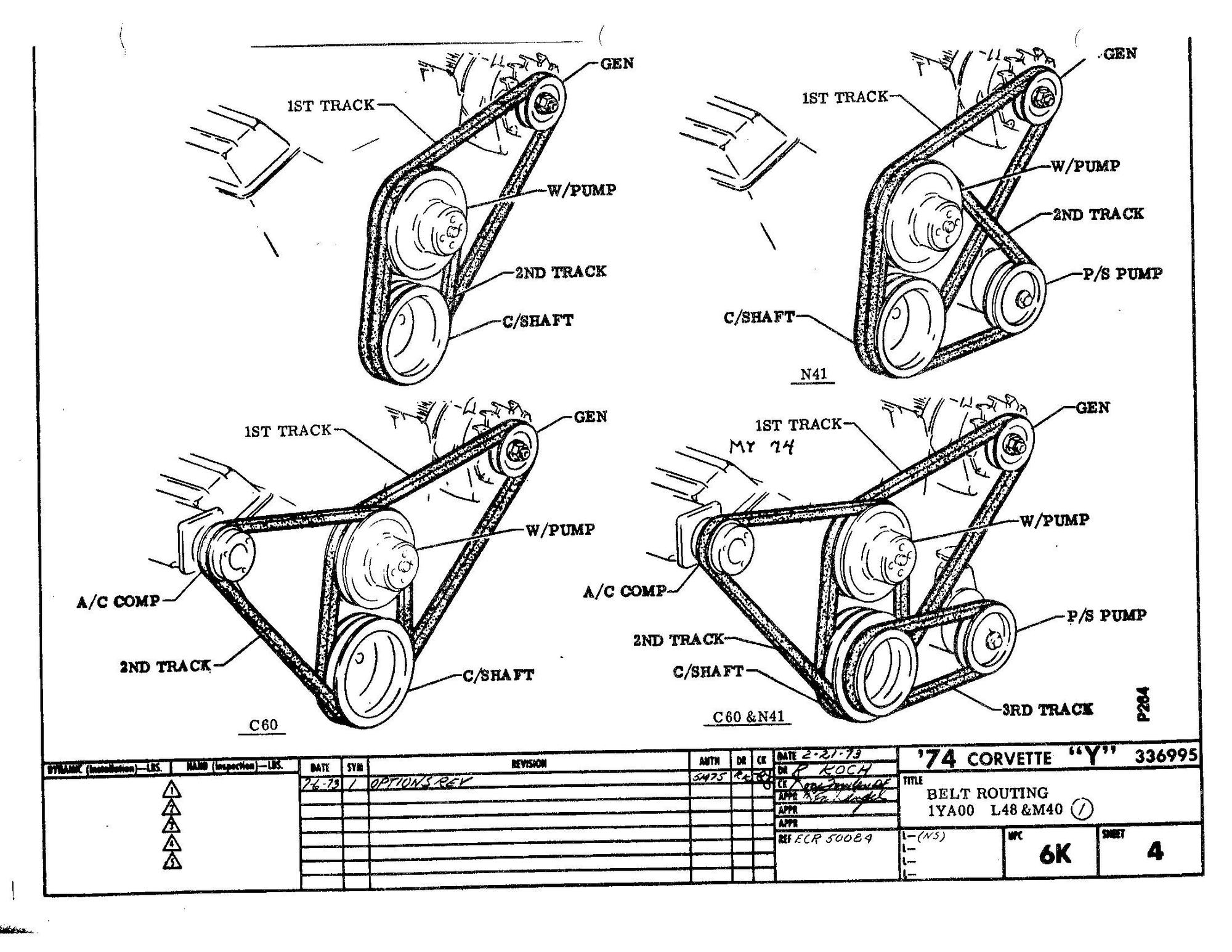 Replacing belts on my 78! - CorvetteForum - Chevrolet Corvette Forum ...