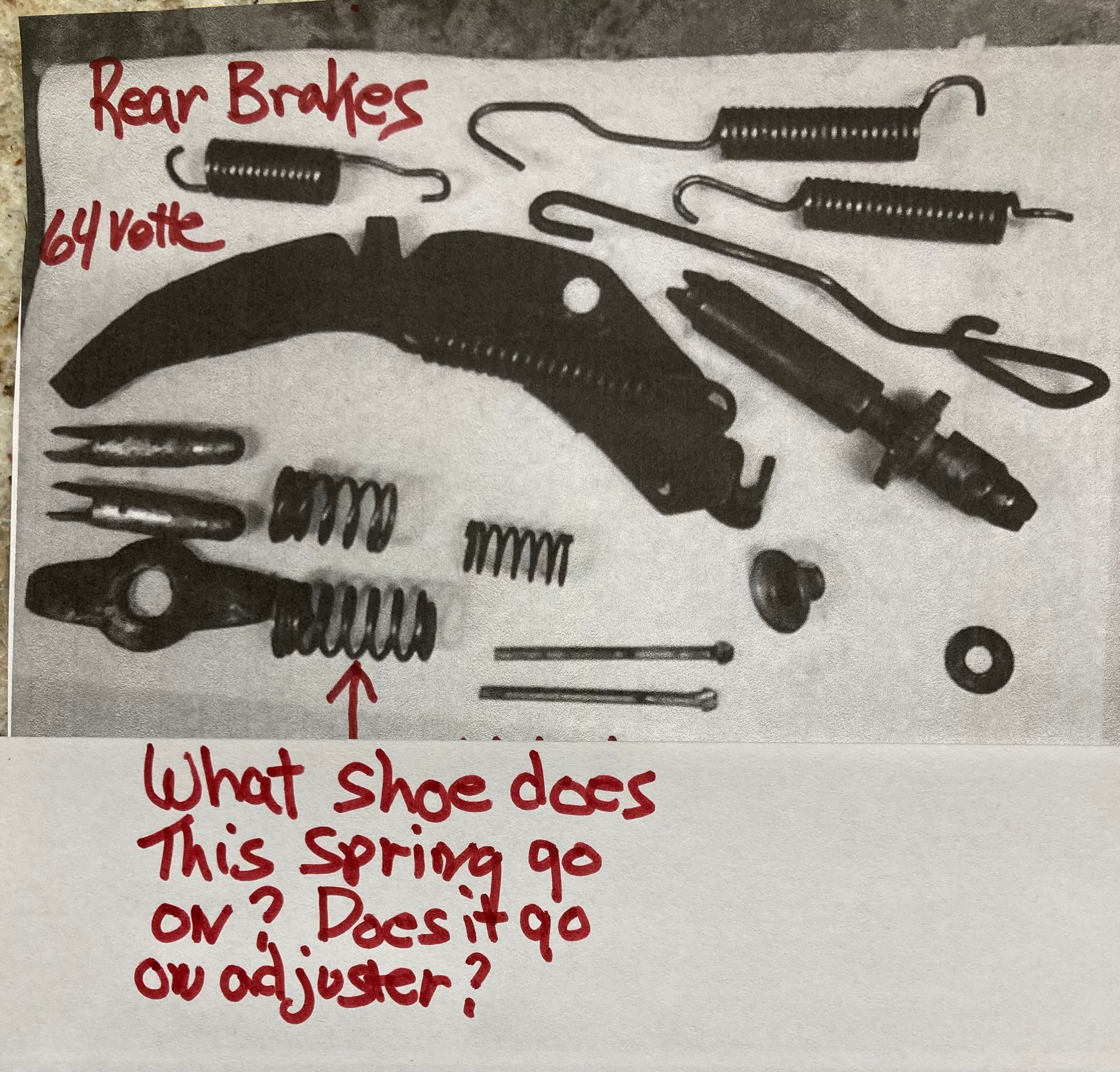 Rear brake shoe springs placement..Need a little help! - CorvetteForum ...
