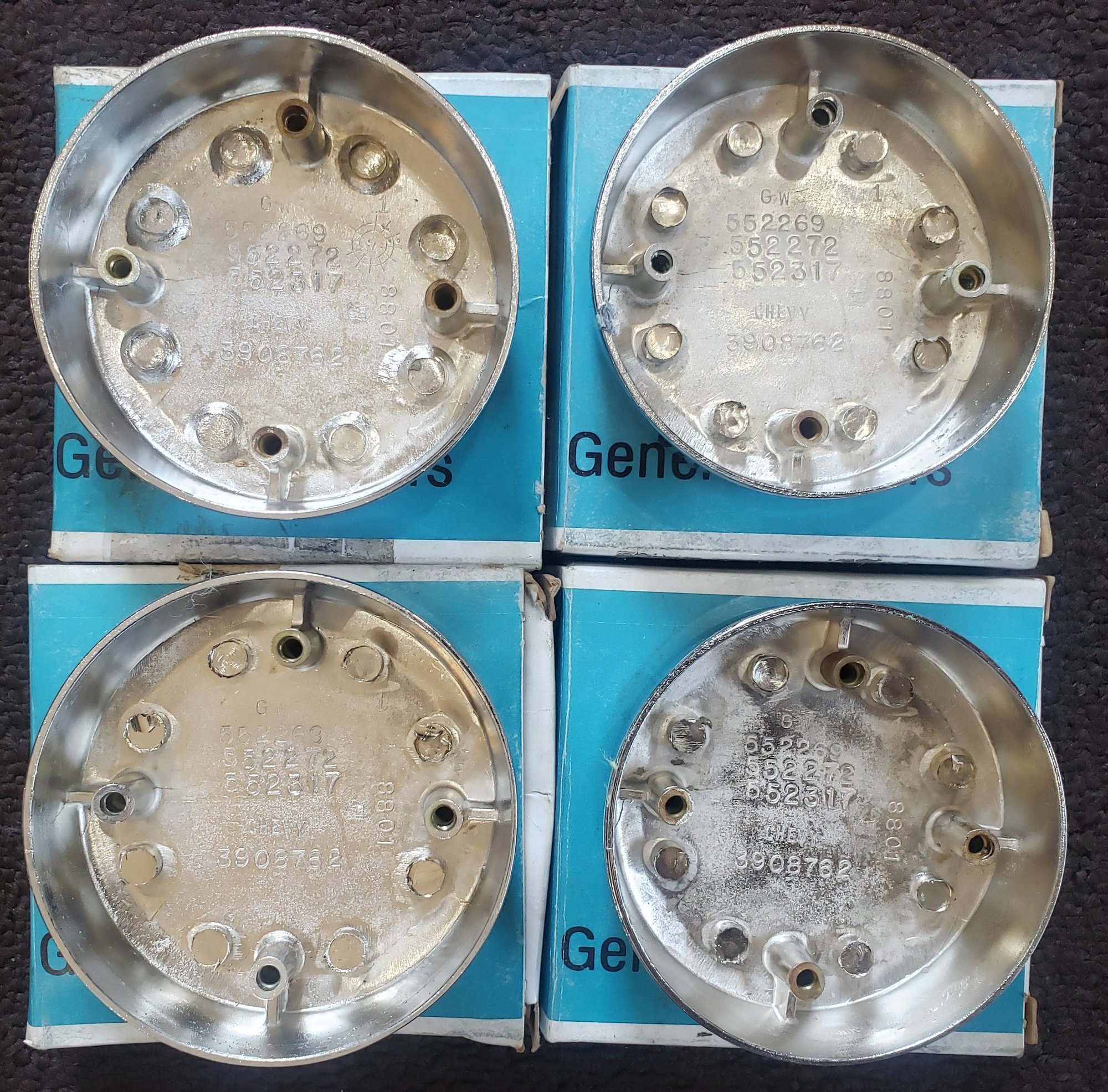 FS (For Sale) Wheel Centers '64-'69 Chevrolet, NOS in OE Boxes ...