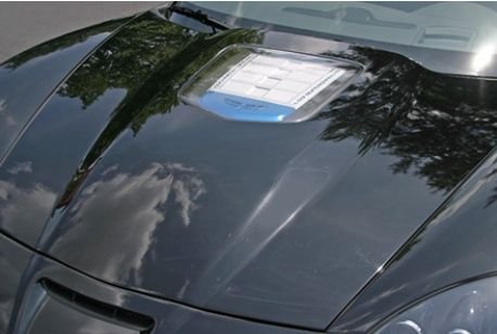 ZR1 ACS C6 Corvette ZR1 Style Hood w/Clear Window in Standard or ...