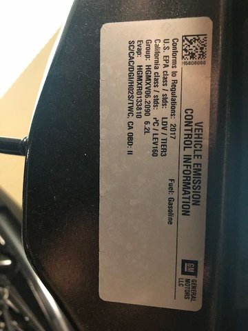 Emissions Sticker for California - CorvetteForum - Chevrolet Corvette ...