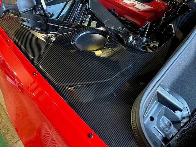 How to install carbon fiber rear engine compartment trim pieces ...