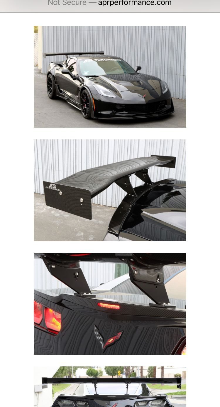 APR 71” chassis mount rear wing - CorvetteForum - Chevrolet Corvette ...