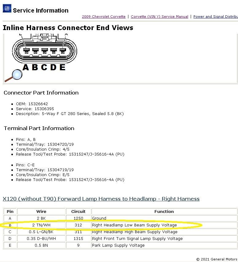 09 Z06 headlight connector - CorvetteForum - Chevrolet Corvette Forum ...
