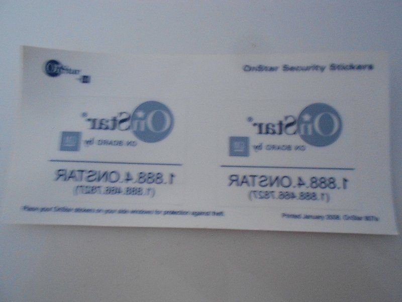 OnStar Emergency Stickers - CorvetteForum - Chevrolet Corvette Forum ...