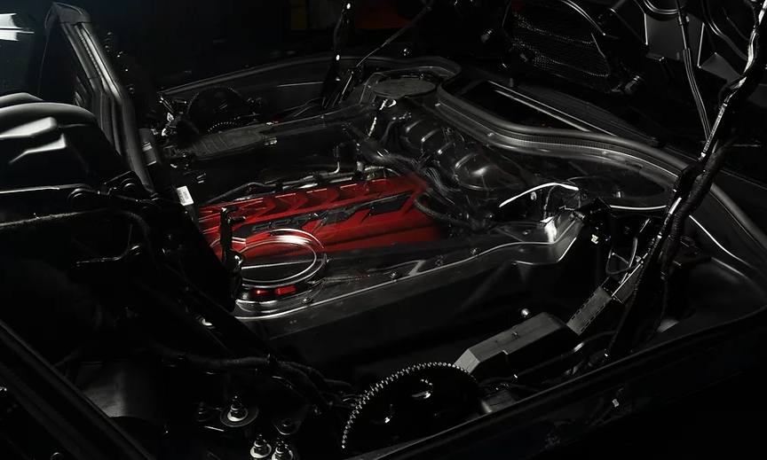 2020-2023 corvette c8 hard top convertible clear engine bay cover ...