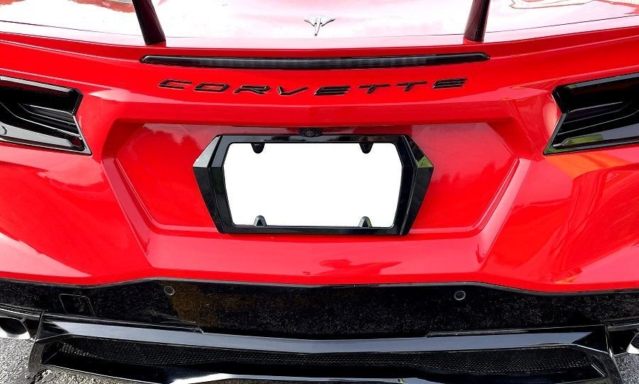 2020-2022 c8 corvette painted rear license plate frame - CorvetteForum ...