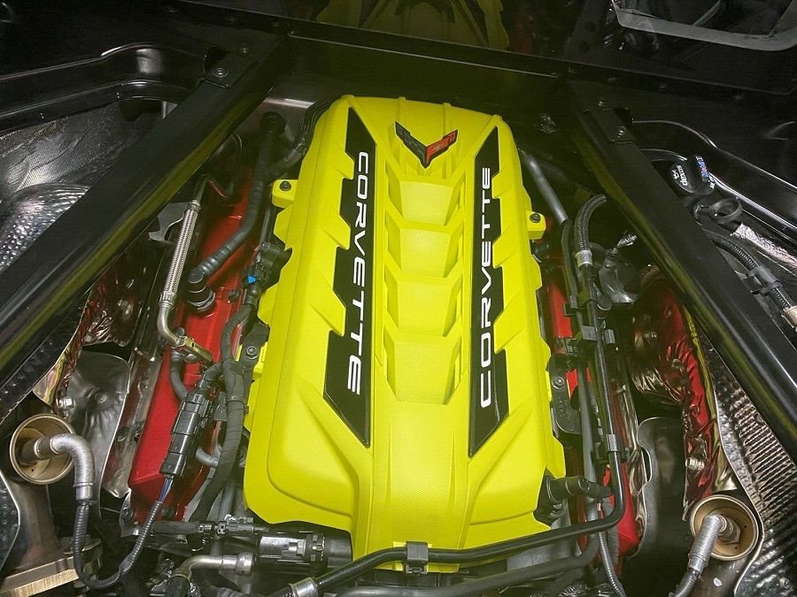 Accelerate Yellow Engine Cover installed! - CorvetteForum - Chevrolet ...