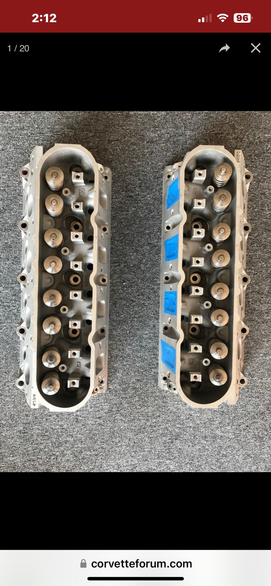 FS (For Sale) Tony MAMO LS7 heads and MSD Intake - CorvetteForum ...