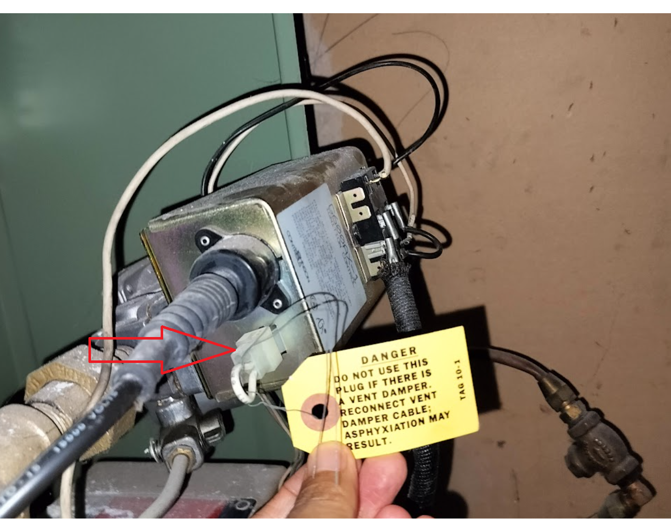 Don't know how to connect TH-w while replacing gas ignition control ...