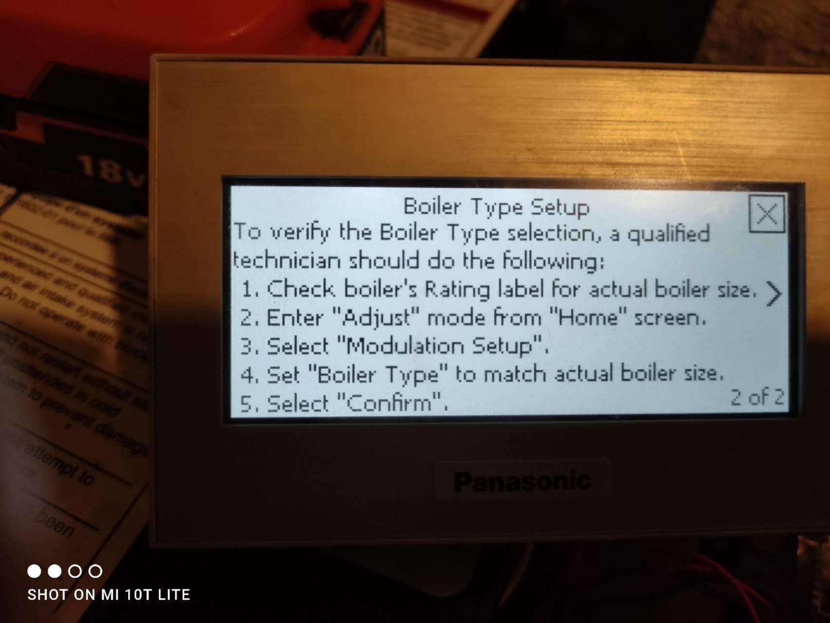 Burnham Boiler, I don't know the login password to do Adjust ...