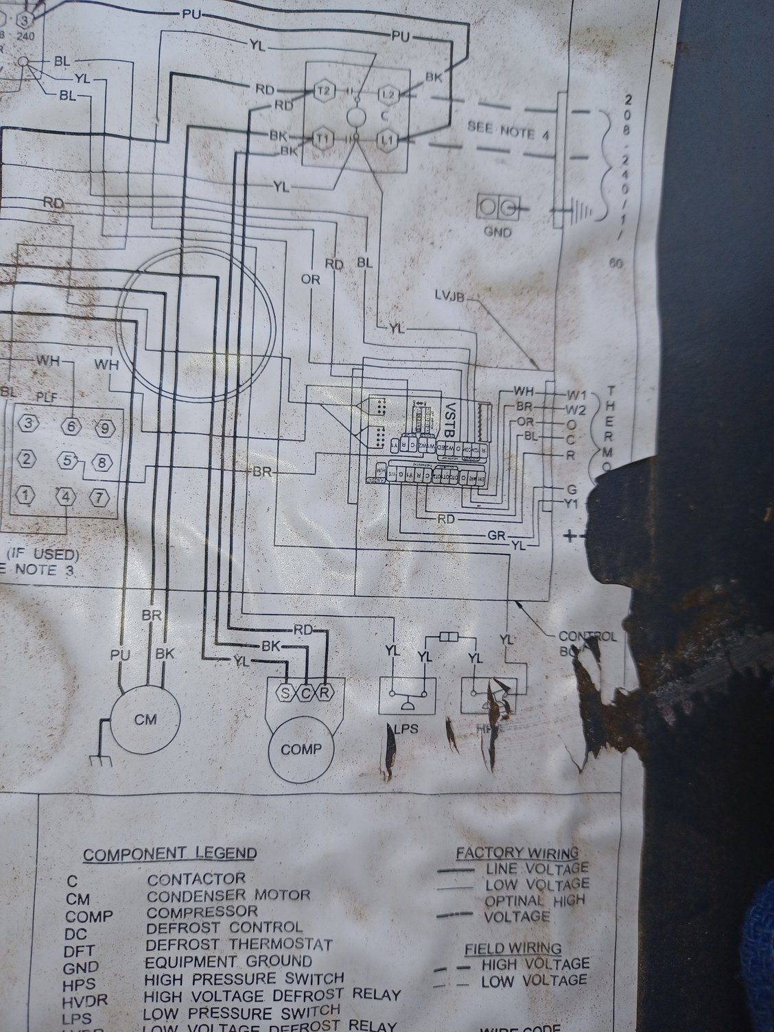 Stat wiring at heat pump - DoItYourself.com Community Forums