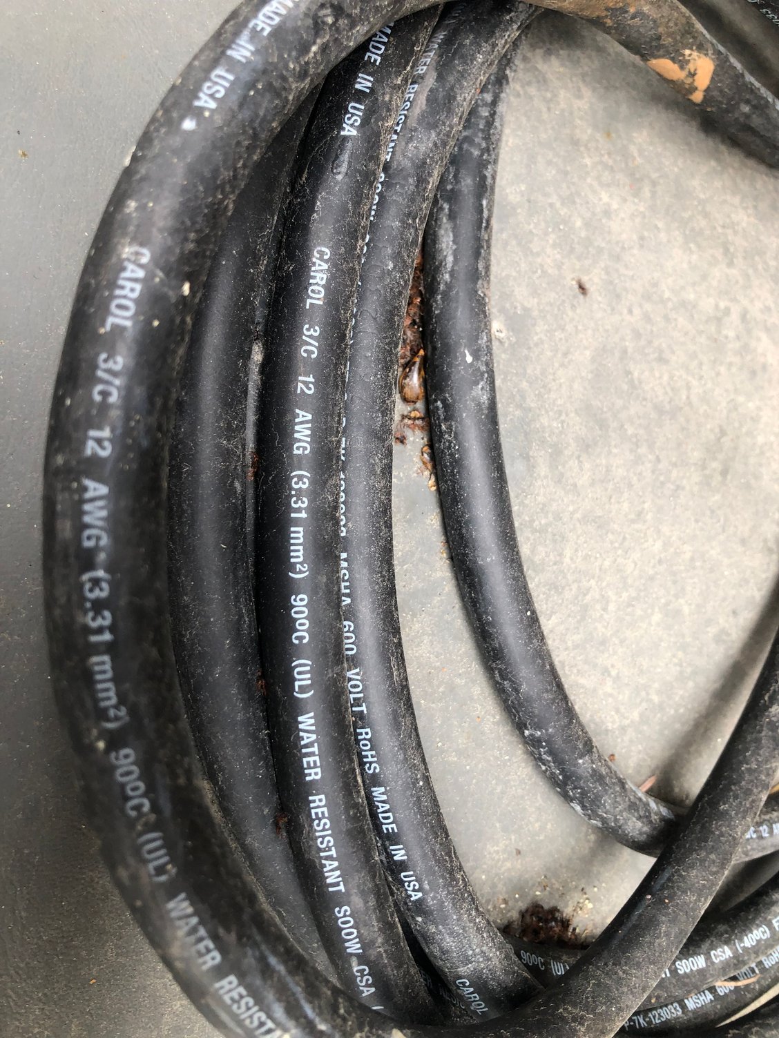 12/3 SOOW UL Water resistant cable usage - DoItYourself.com Community ...