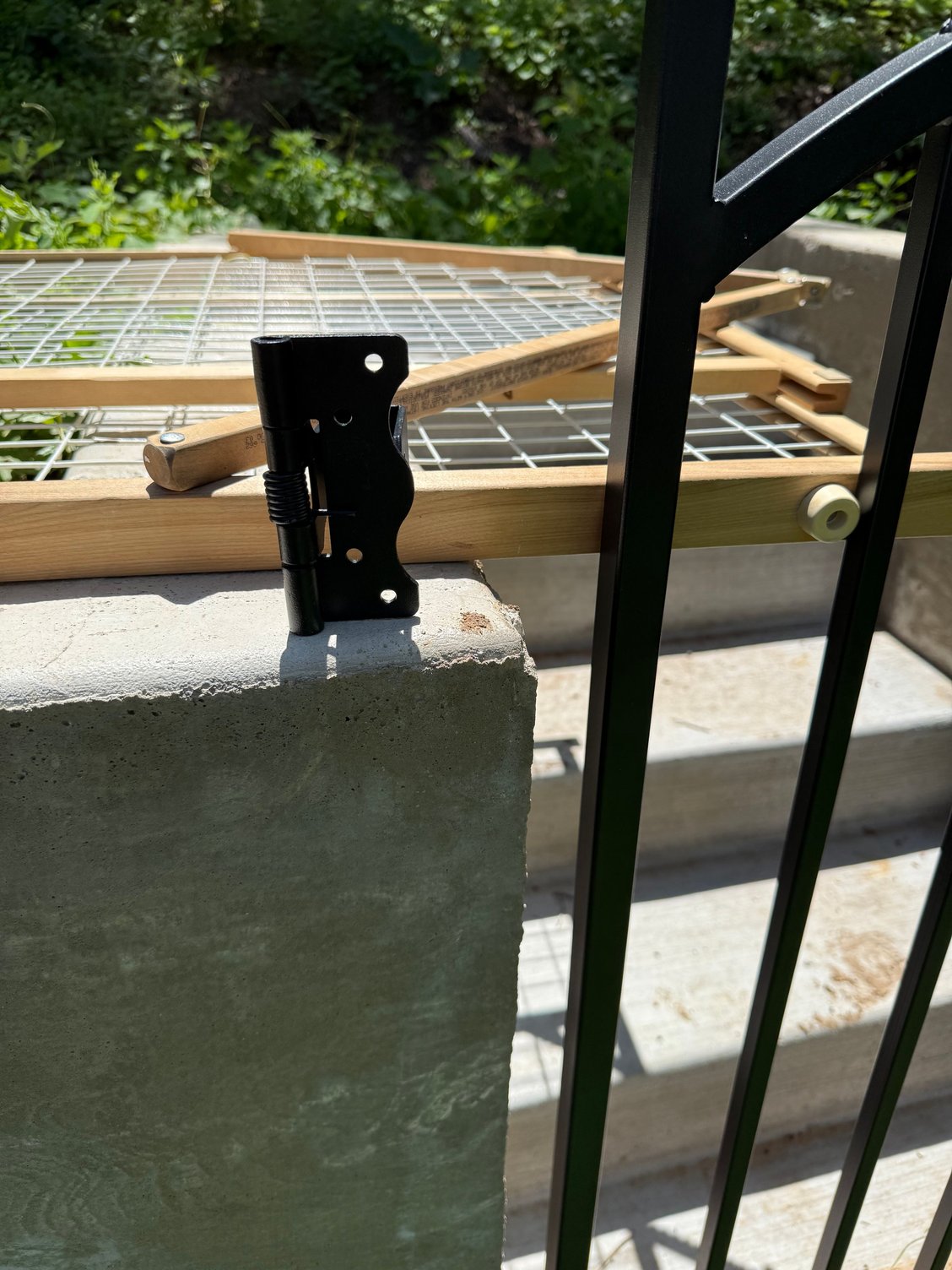 Hanging a gate on a concrete wall with anchors? - DoItYourself.com ...