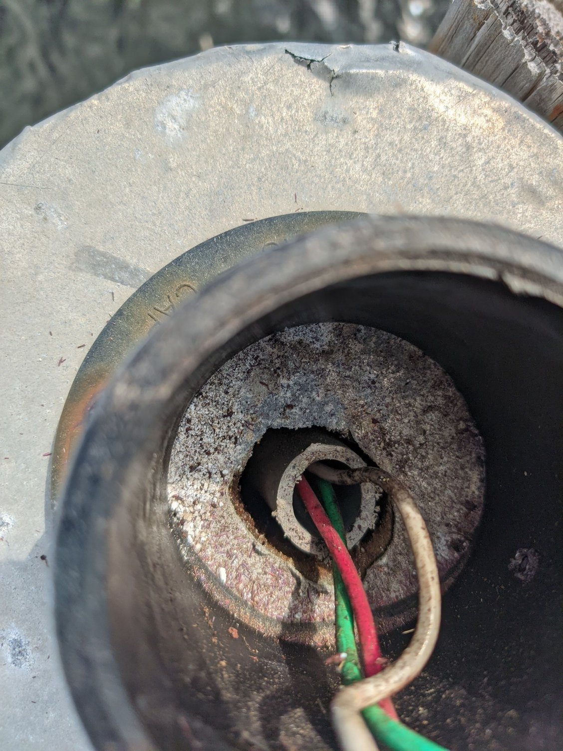 Insert Conduit at 90 degree angle inside a piling - DoItYourself.com ...