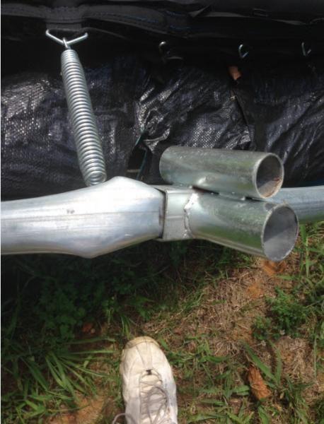 Repairing bent pipe frame on trampoline - DoItYourself.com Community Forums