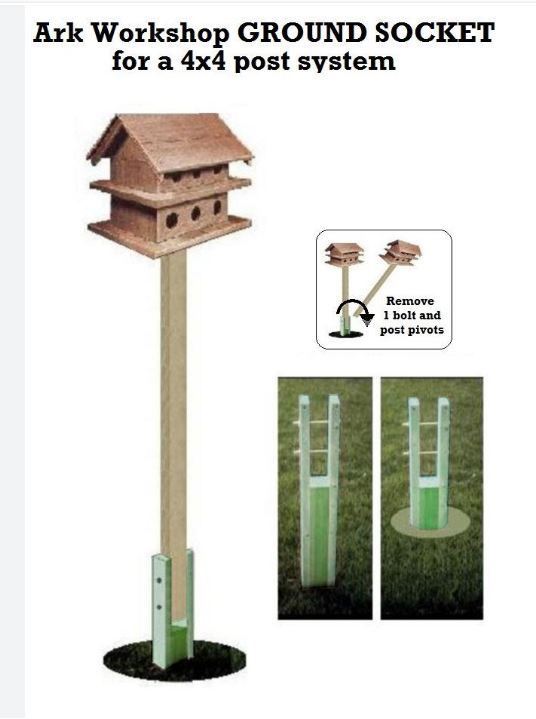 Raising Heavy Bird House on a High Post - DoItYourself.com Community Forums