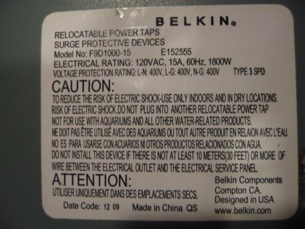 Relocatable Power Tap (Surge Protector TVSS) Question - DoItYourself ...
