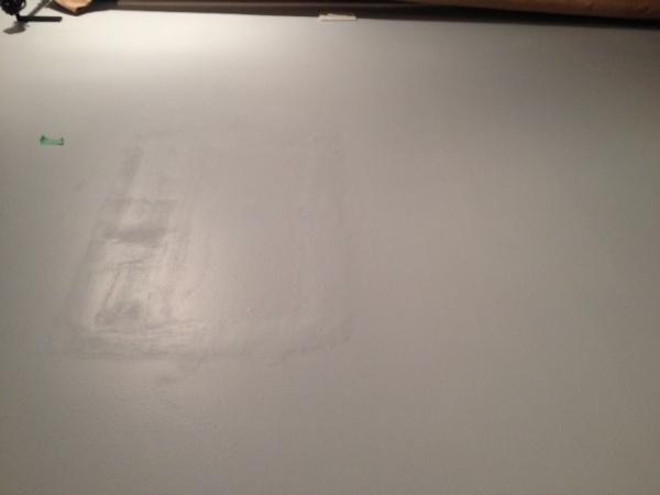 Compound and mesh bump showing after drywall patch - DoItYourself.com ...