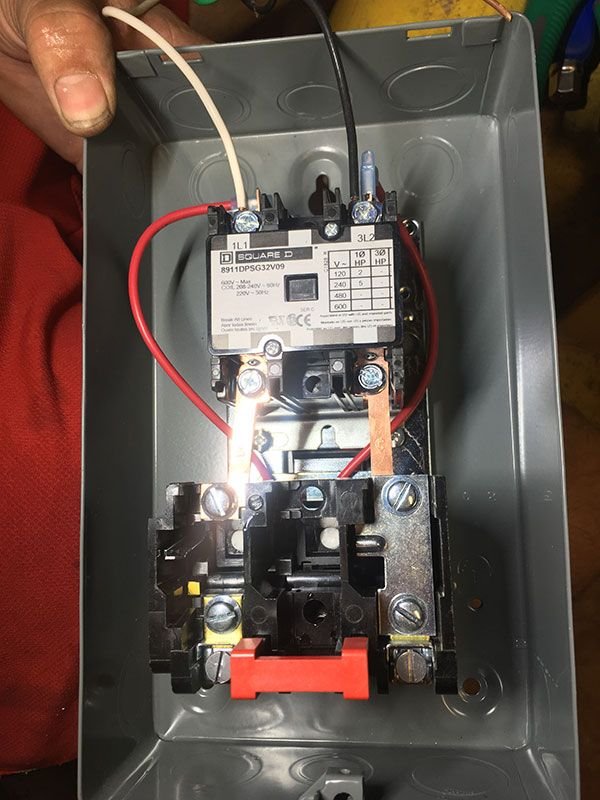 Help wiring up Magnetic Starter to Air Compressor - DoItYourself.com ...