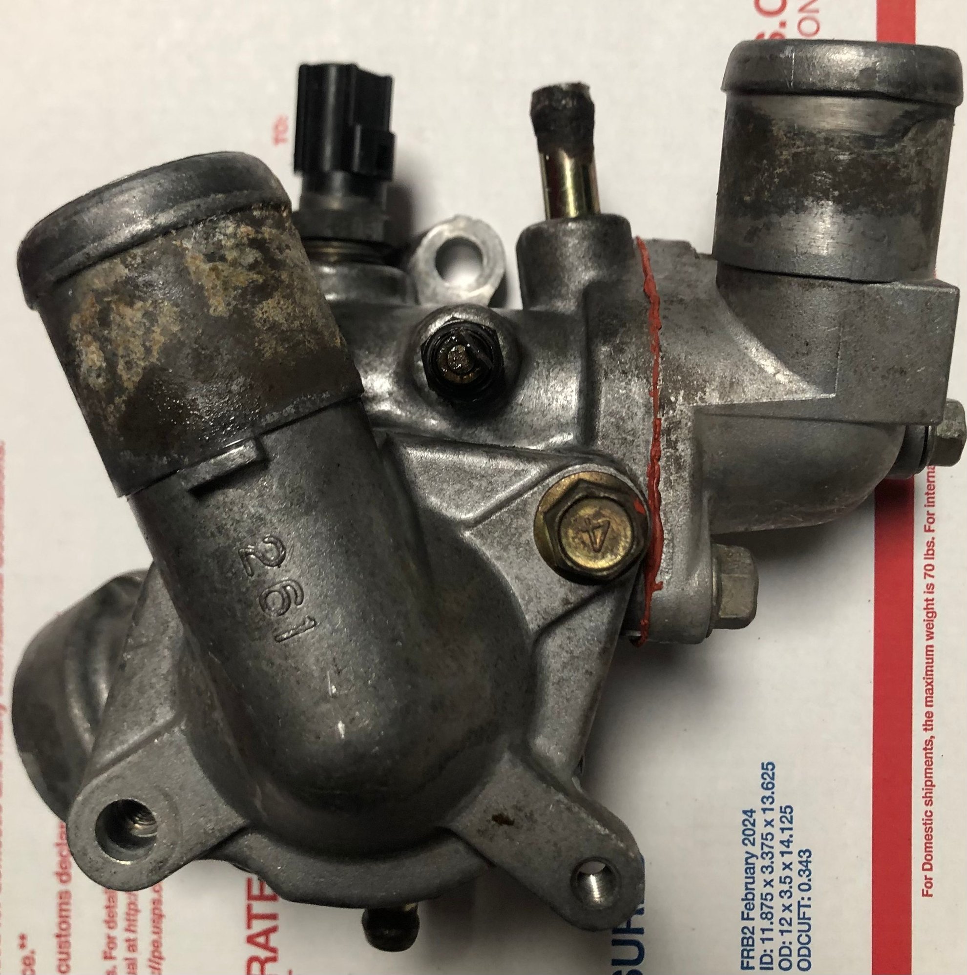 Evo 4-5-6 thermostat housing. - EvolutionM - Mitsubishi Lancer and ...