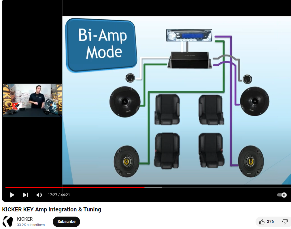 Bi-amp wiring for Kicker Key 200.4 - Ford F150 Forum - Community of ...