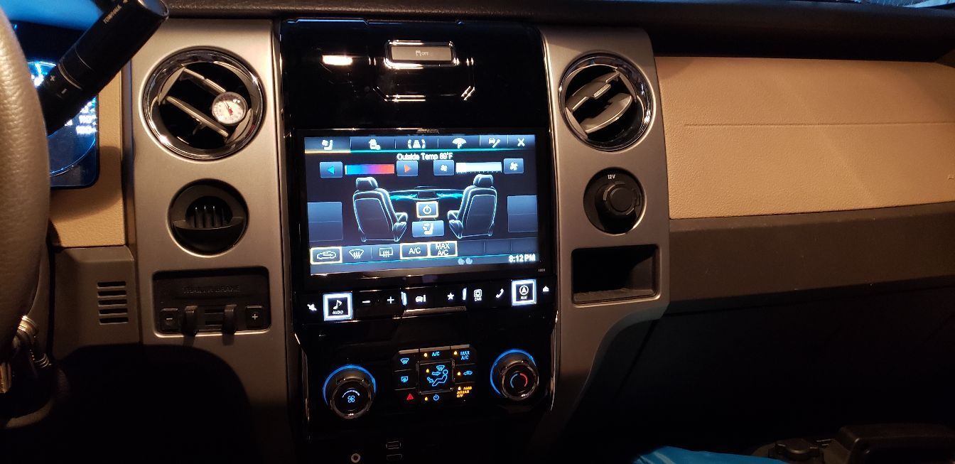 8" touchscreen upgrade from basic stock radio on 12' FX4 - Ford F150 ...