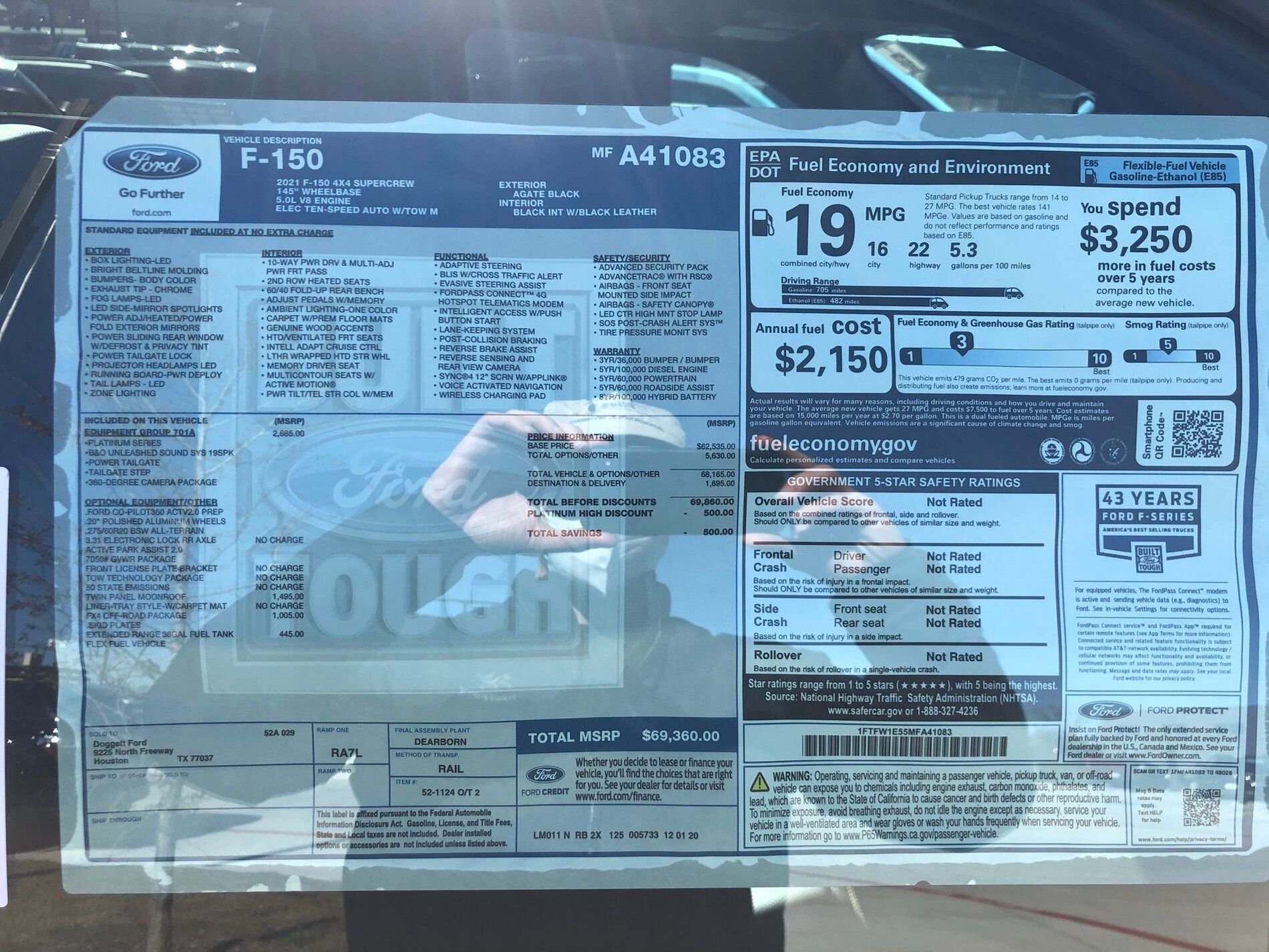 Photos of 2021 Platinum Payload Stickers! - Ford F150 Forum - Community ...