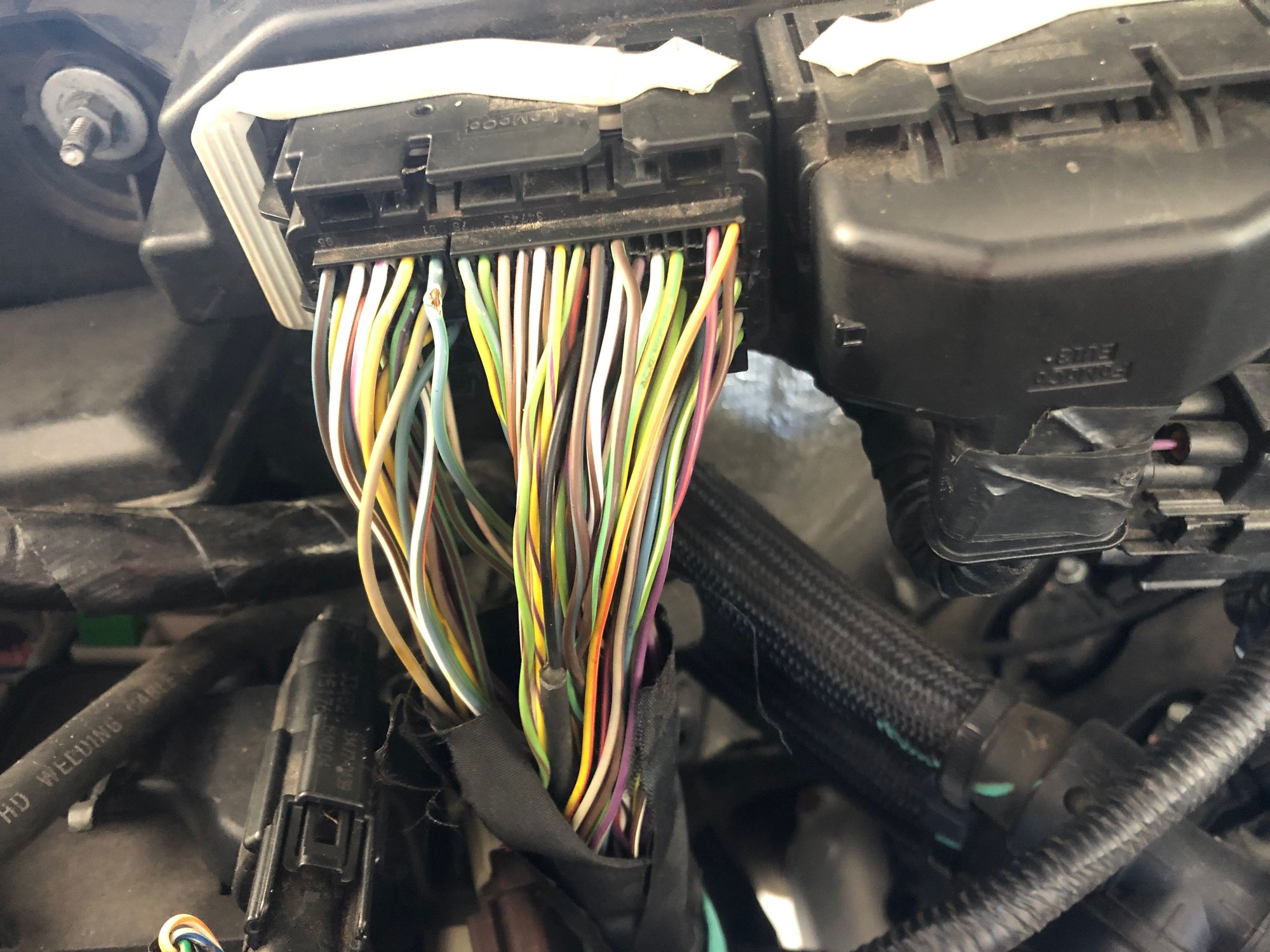 Damaged wire going into Pcm. how should this be fixed? - Ford F150 ...