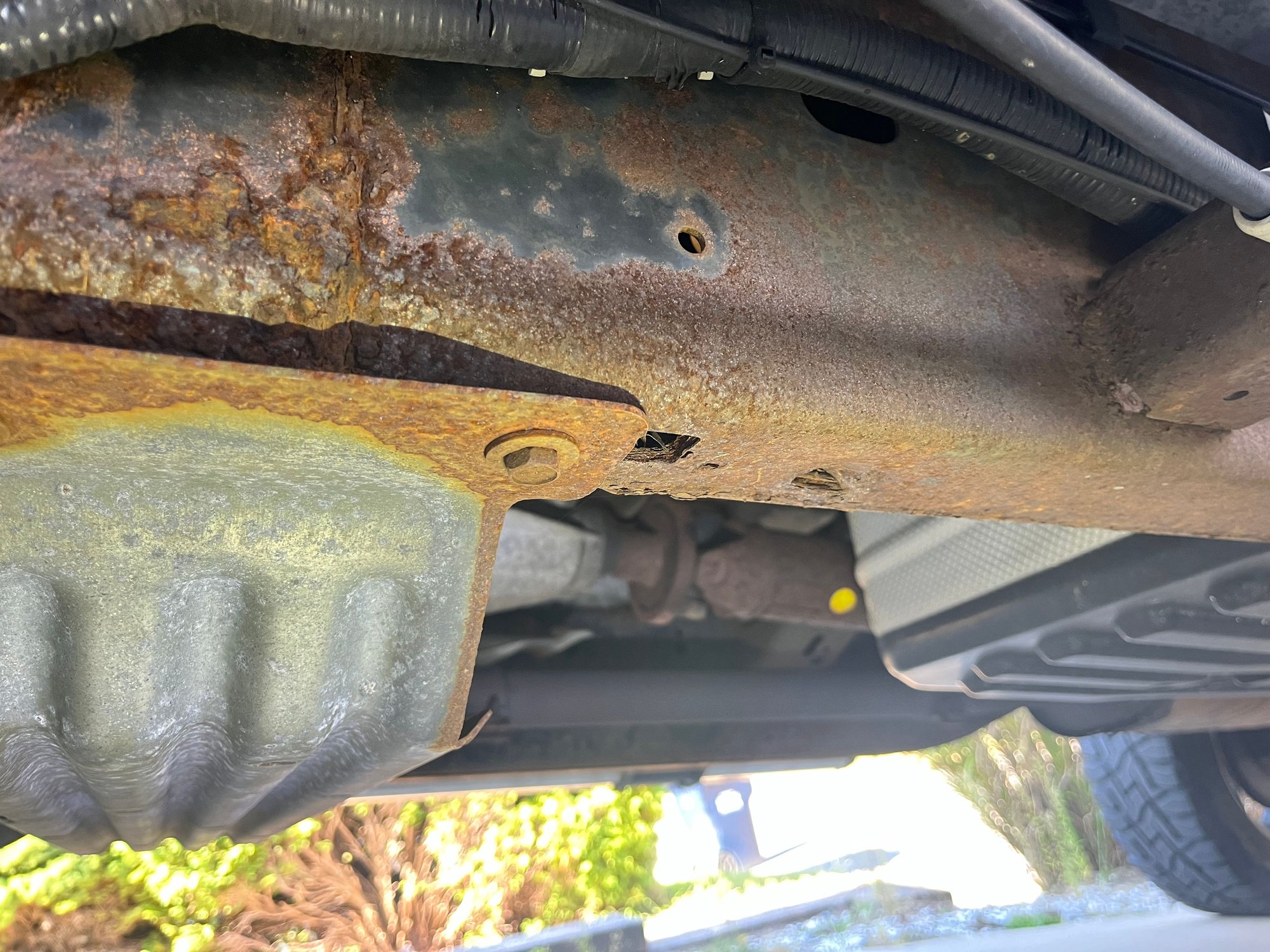 First rust hole in frame…. - Ford F150 Forum - Community of Ford Truck Fans