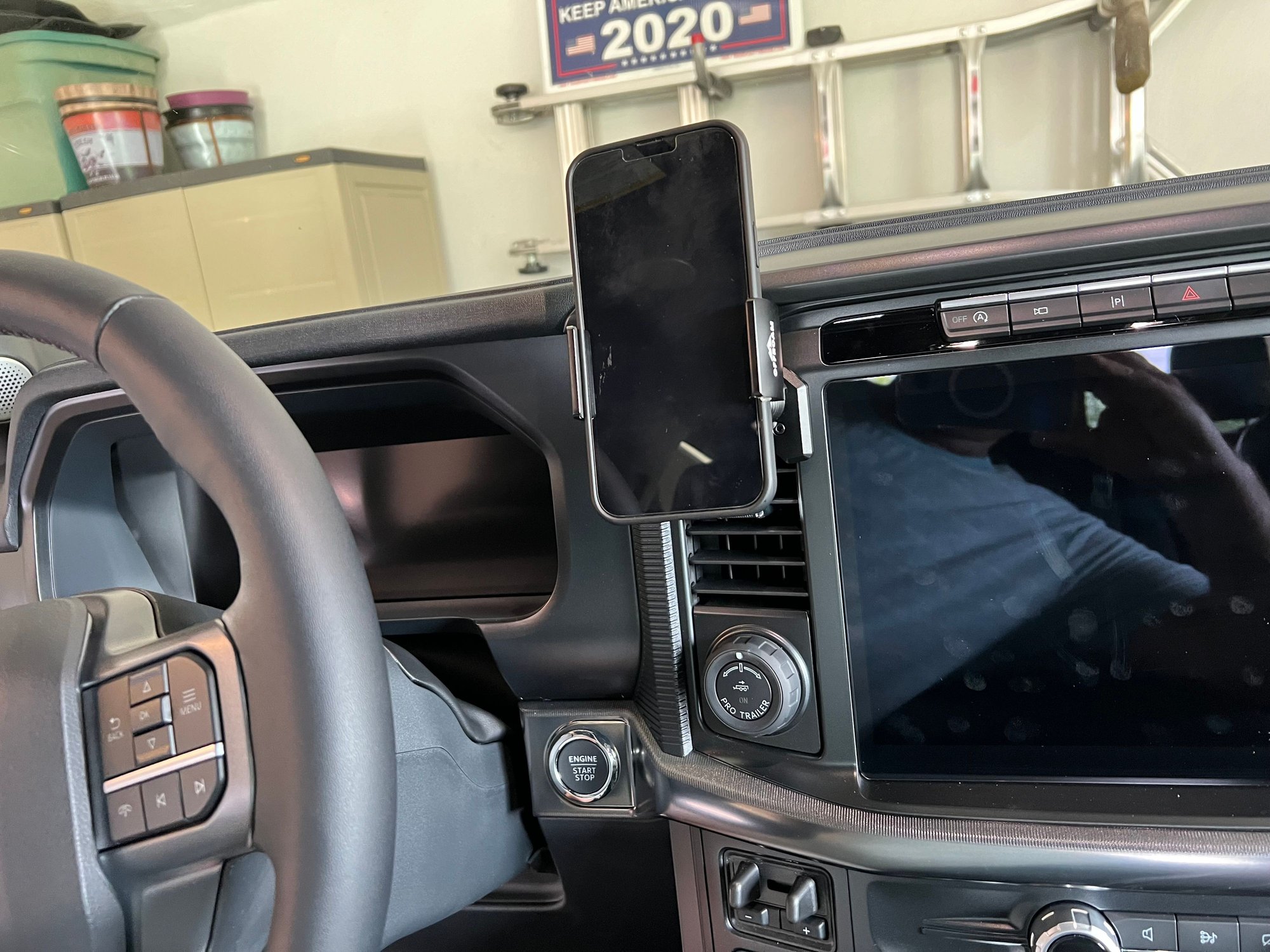 Phone mount base that fits the new 2024 dash? - Ford F150 Forum ...