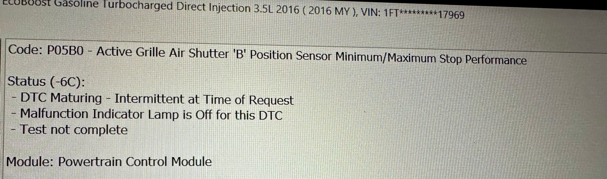 DTC - P05B0/P05AE - Active Grill Shutters - Page 2 - Ford F150 Forum ...