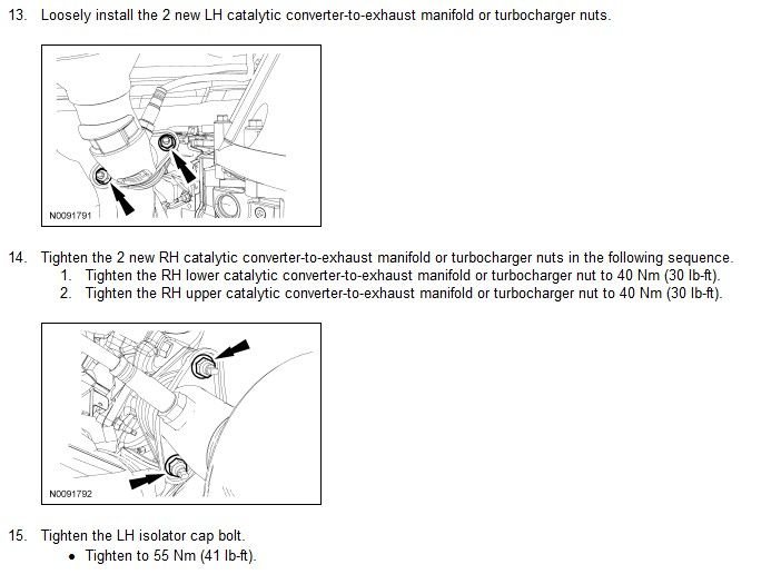 Torque Spec - Intermediate Pipe Flange to Cat Bolts?? - Ford F150 Forum ...