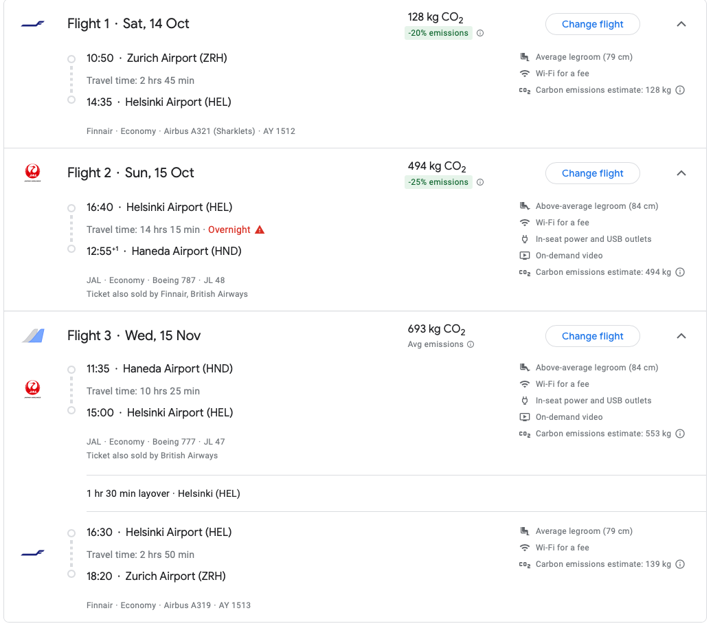 Confusing Flight Duration (HND -> HEL -> ZRH) - FlyerTalk Forums
