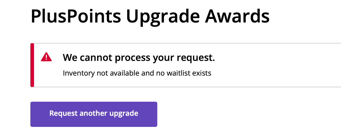 Plus Points Upgrade on LH444 (operated by 4Y) for more than 4 ...